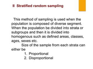 Sampling PPT Science
