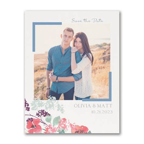 floral garden save the date postcard save the dates carlson craft