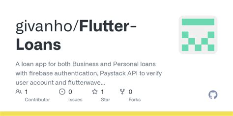 GitHub Givanho Flutter Loans A Loan App For Both Business And