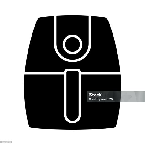 그래픽 디자인 로고 웹 사이트 소셜 미디어 모바일 앱 Ui 일러스트레이션을 위한 조리 공기 프라이퍼 어플라이언스 아이콘 벡터