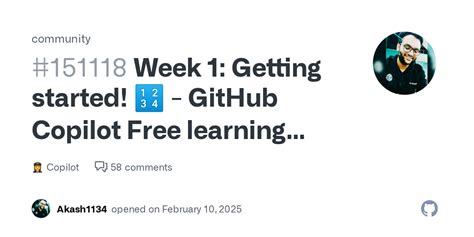 Week Getting Started Github Copilot Free Learning And Certification Prep Community