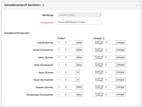 Überwachung für aws lambda aws lambda funktionen überwachen site24x7