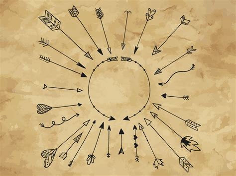 Arrow SVG Circle Arrow Heart SVG Decorative Arrow Collection Etsy