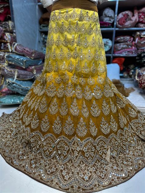 Wedding Unstitched Designer Heavy Work Bridal Lehenga HandyBuy Lk