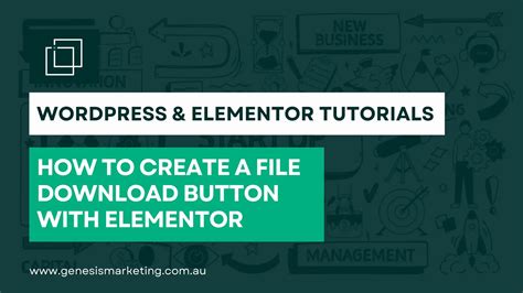 how to create a file download button with elementor