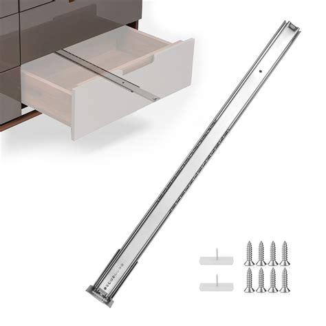 Homdiy 2 Pcs Bottom Mount Centered Drawer Slides For Cabinet And Dresser Drawers 20 Inch Heavy