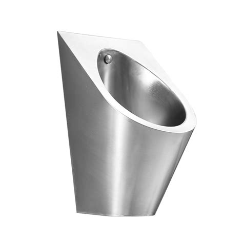 Water Saving Bathroom Black Color Metal Men Urinal Wall Hung Stainless