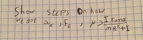 Solved A Disk Of Mass M And Radius R Is On The Inclined Chegg