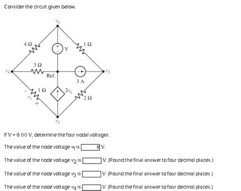 solved consider the circuit given below if v 8 00 ﻿v