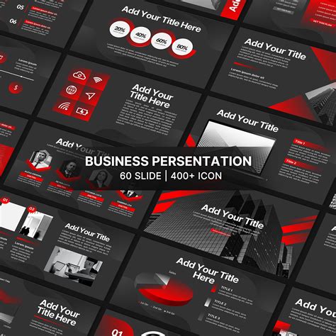 Red And Black Powerpoint Persentation Powerpoint Template Ppt