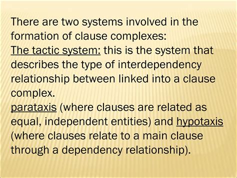 Clause Complex Maira Sofia Mercedes Ppt