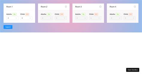 React Js Hotel Room Selection Codesandbox