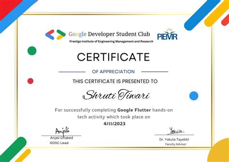 shruti tiwari on linkedin flutter course