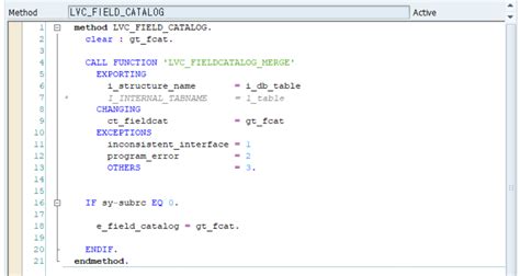 Abap Field Catalog 최적화 클래스 개발 z2soos blog