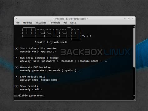 Penetration Test Una Backdoor In Php Con Weevely Htmlit
