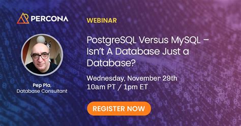 Postgresql And Mysql Subtle Differences Percona Posted On The Topic