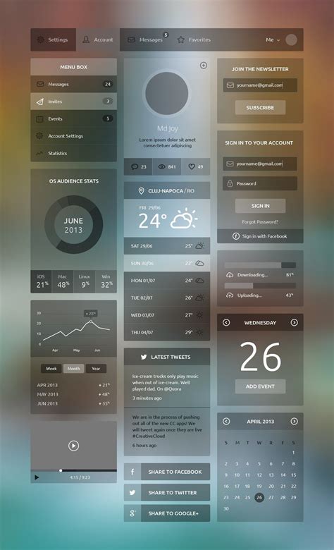Transparent Ui Kit Artofit