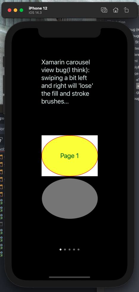 [bug] [ios] brush color lost on swiping · issue 13376 · xamarin