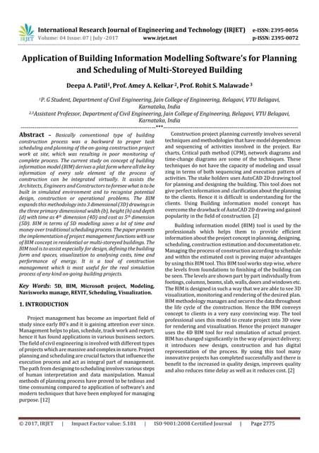 Building Information Modelling Report Pdf