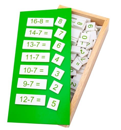 กล่องคิดเลข คณิต การลบ สื่อการสอน คณิตศาสตร์ ของเล่นไม้ ของเล่นเสริมพัฒนาการ มอนเตสเซอรี่ ของ