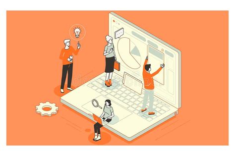Data Analysis Concept Teamwork Of Business Analysts On Holographic