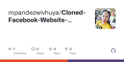 Github Mpandezwivhuyacloned Facebook Website Using Html And Css