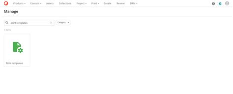 print templates sitecore documentation