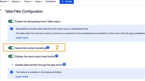 Configuring Parameters Of Table Filter Charts And Spreadsheets