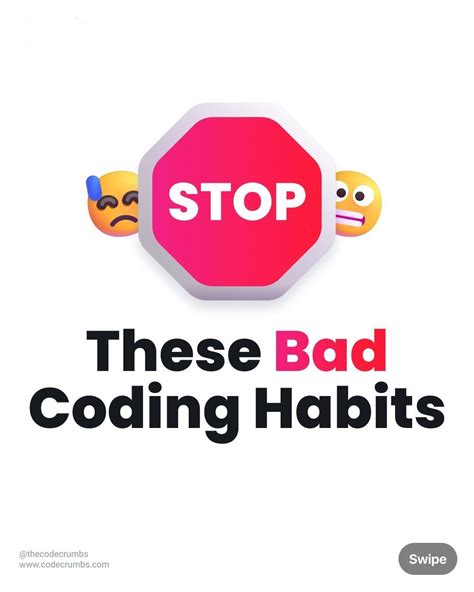 Stop These Bad Coding Habits