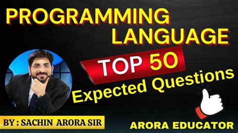 Programming Language Top 50 Questions Programming Most Expected