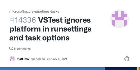 Vstest Ignores Platform In Runsettings And Task Options · Issue 14336 · Microsoftazure