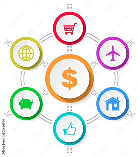 Infographic Vector Template For Presentation Chart Diagram Graph Business Concept With
