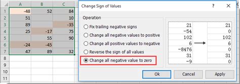 How To Change Negative Number To Zero In Excel