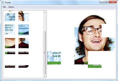 item views puzzle example qt widgets 5 15 18
