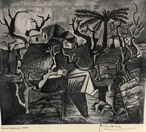 Winter Landscape Pablo Picasso Lithograph