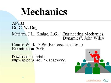 PPT Mechanics PowerPoint Presentation Free Download ID 435886