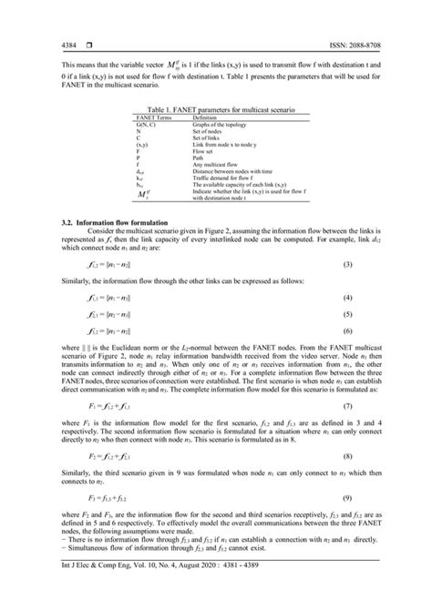 Fanet Optimization A Destination Path Flow Model Pdf