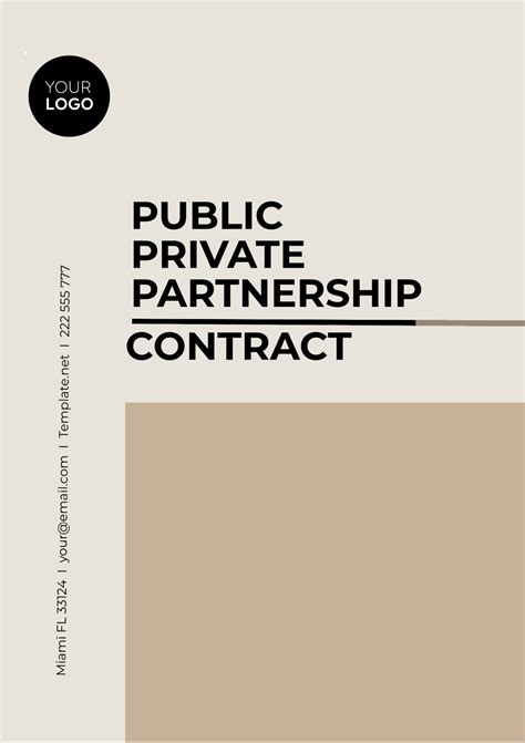 Free Public Private Partnership Contract Template To Edit Online