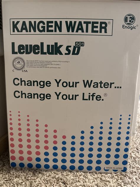 Completely New Latest Model Of Enagic Kangen Water Leveluk Sd501 Ebay