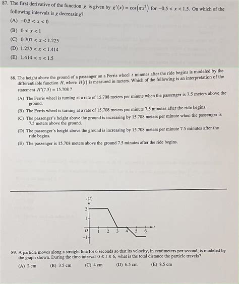 Solved The First Derivative Of The Function G Is Given Chegg