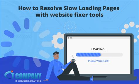 how to resolve slow loading pages with website fixer tools