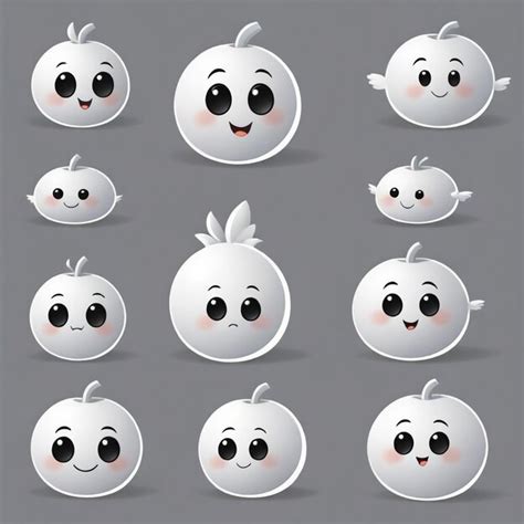 White Vector Set White Background Isolated A High Premium Ai Generated Vector