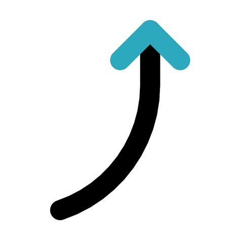 Curve Arrow Up 8 Vector Svg Icon Svg Repo