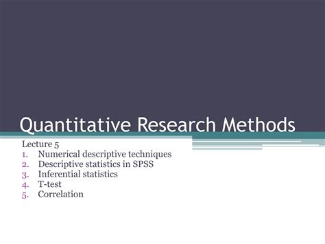 5 Numerical Descriptive Statitics Pptx Educational Assessment