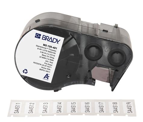 Brady Stainerbondz Microscope Slide Matte Polyester Labels Stainerbondz