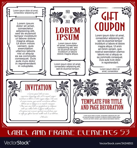 Labelelement 0002 Royalty Free Vector Image Vectorstock