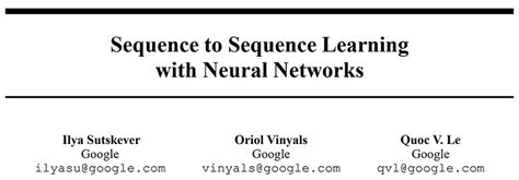 논문 리뷰 Sequence To Sequence Learning With Neural Networks