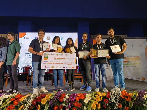Smart India Hackathon Hardware Edition 1st Runner Up Vit