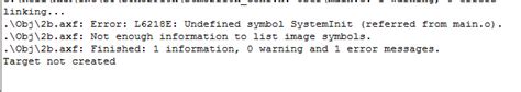 St32f103：l6218e Undefined Symbol Systeminit Referred From Main