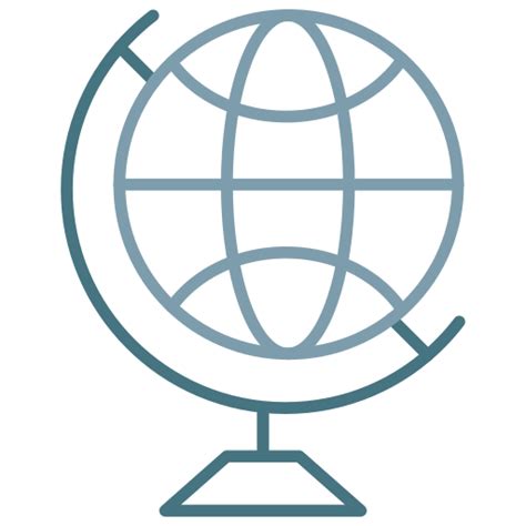 Globe Generic Outline Color Icon